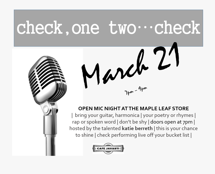 Maple Leaf Open Mic - Microphone , Free Transparent Clipart - ClipartKey