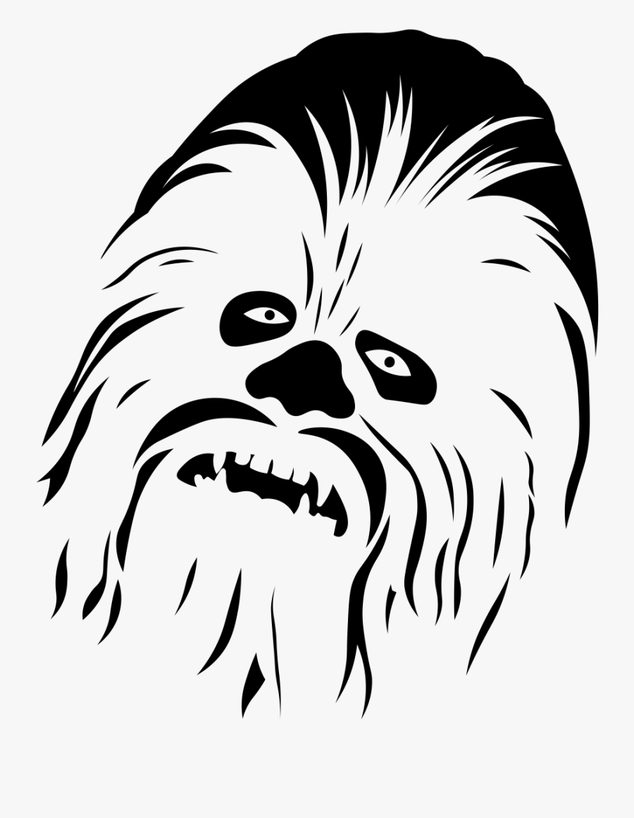 Chewbacca Png Black And White - Illustration , Free Transparent Clipart ...