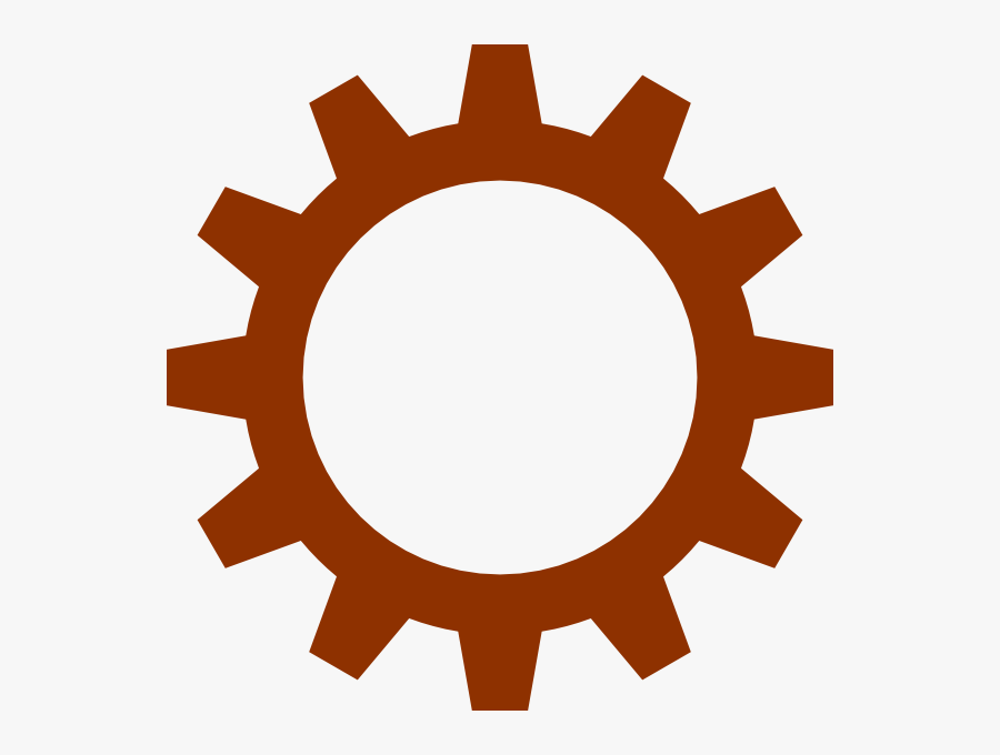 Chestnut Brown Cogwheel Svg Clip Arts - Cog Wheel Png , Free ...