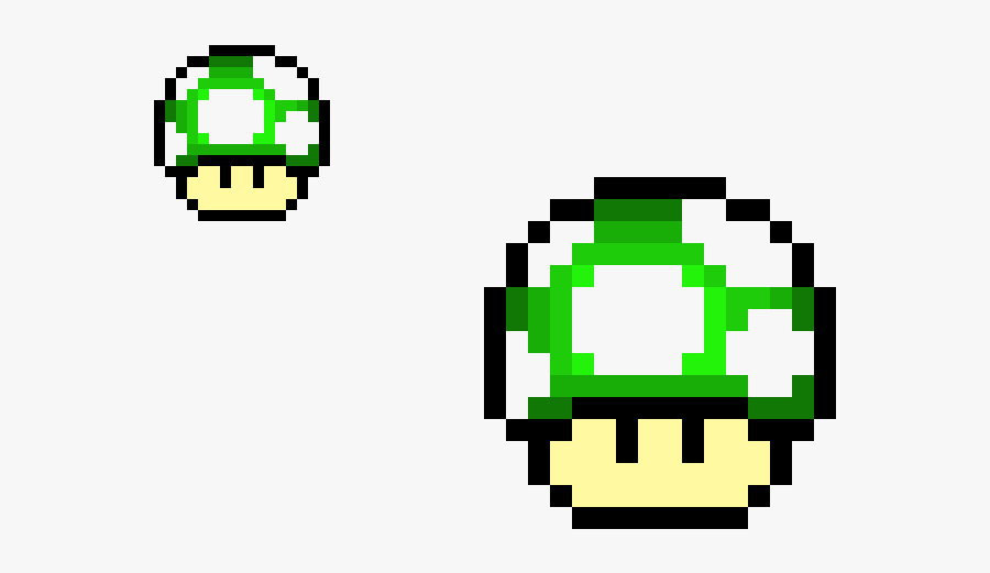 Mario 1 Up Pixel Art , Free Transparent Clipart - ClipartKey