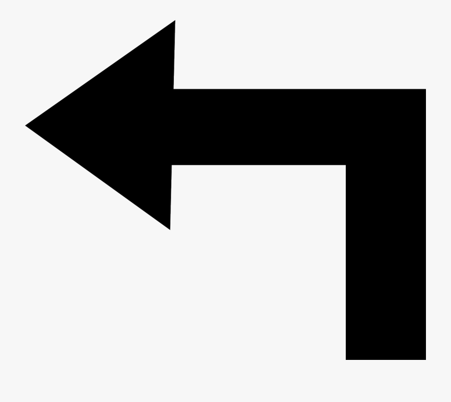 Arrow Bend Black Corner Png Image - Left Turn Arrow Clip Art , Free ...