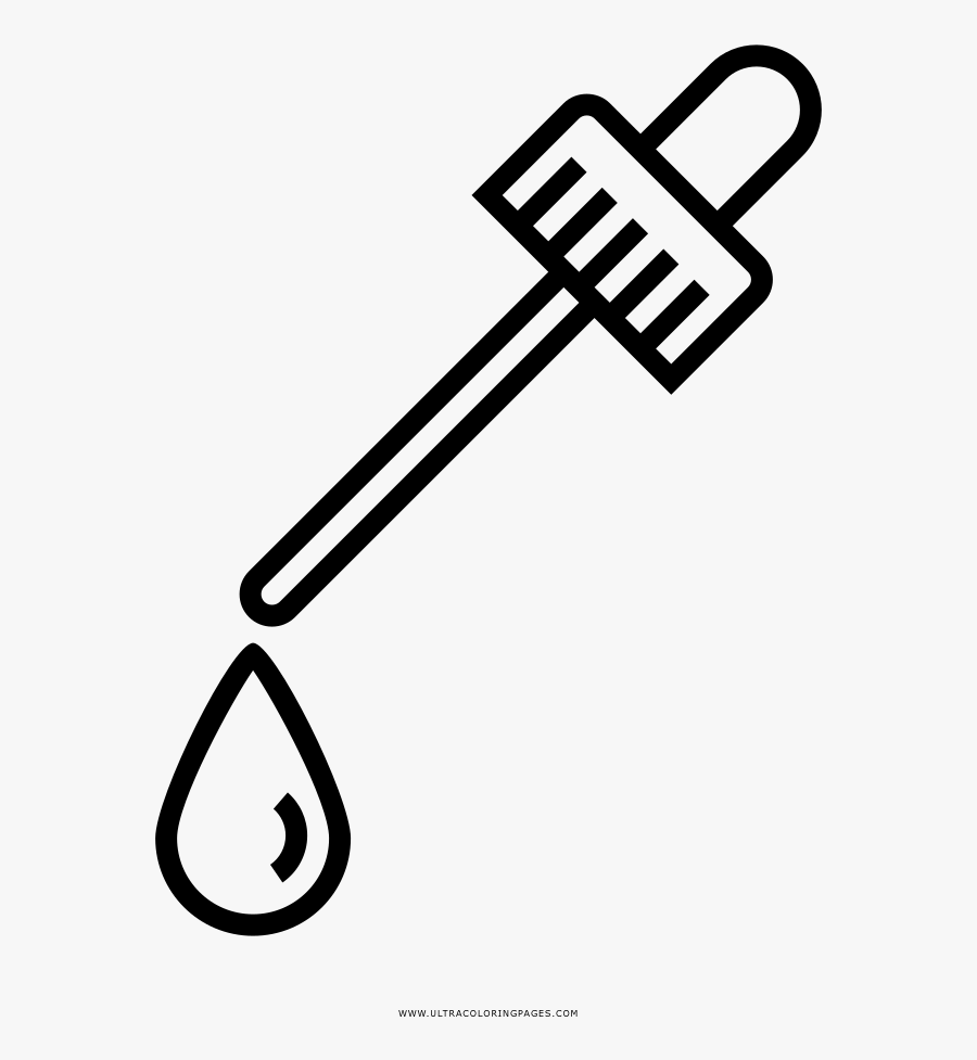 Dropper Coloring Page - Liquid Vape Icon Png , Free Transparent Clipart ...