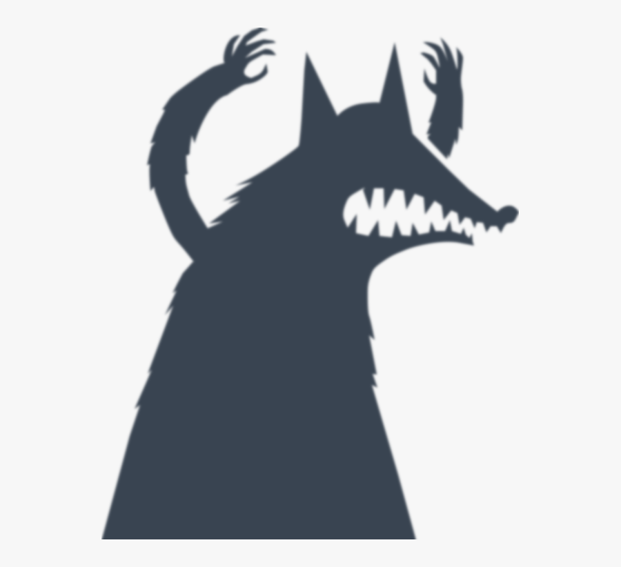 A Menacing, Wolf-like Shadow, Looming Over The Page - Illustration ...