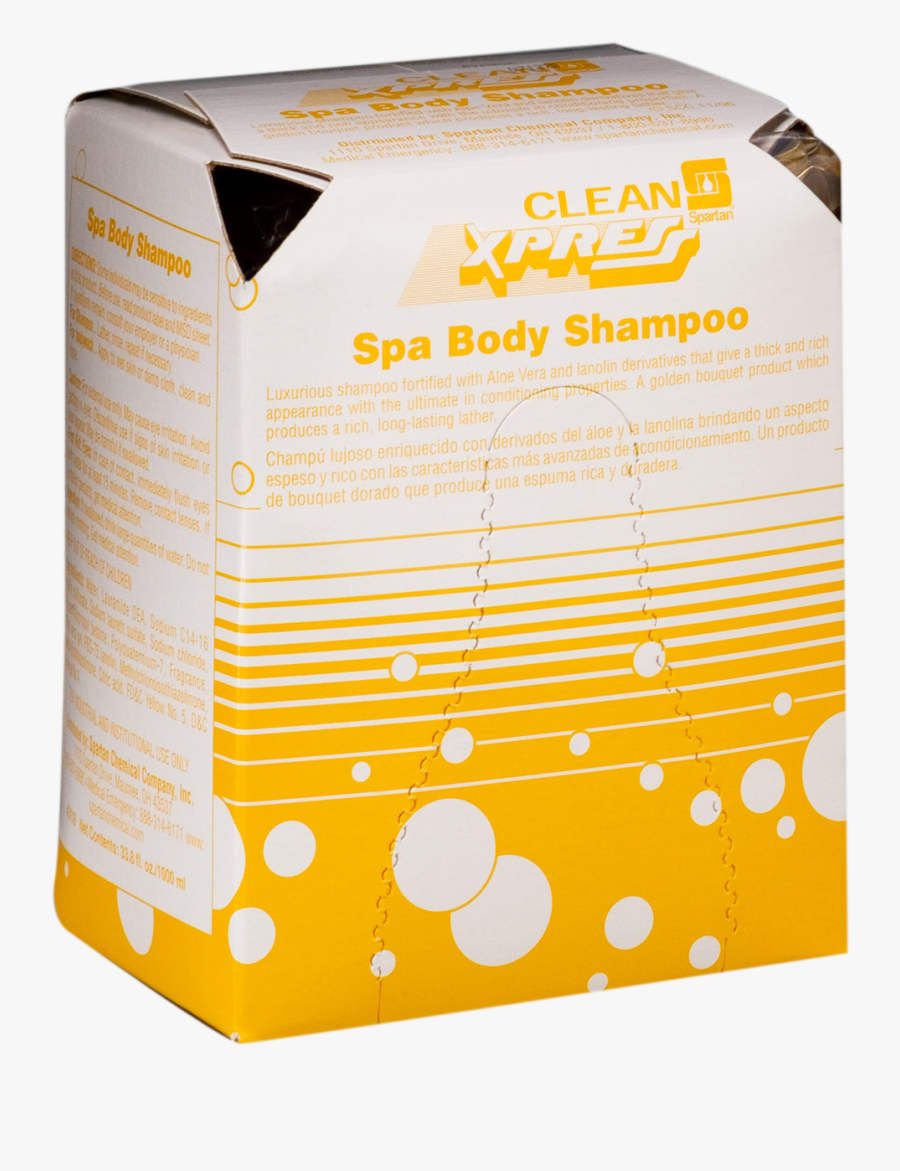 311807 Clean Xpress Spa Body Shampoo Box - Box , Free Transparent ...