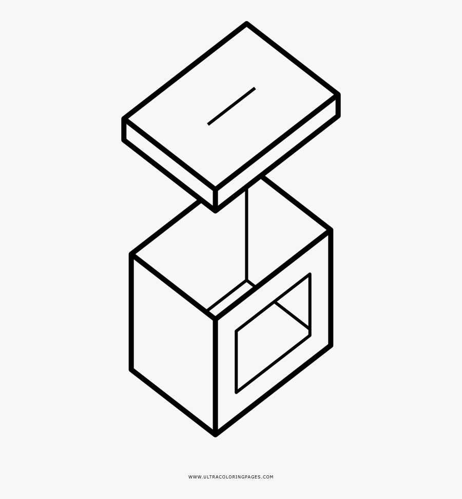 Ballot Box Coloring Page - Model Making Icon Architecture , Free ...