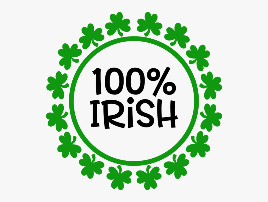 100% Irish - Shamrock Monogram , Free Transparent Clipart - ClipartKey