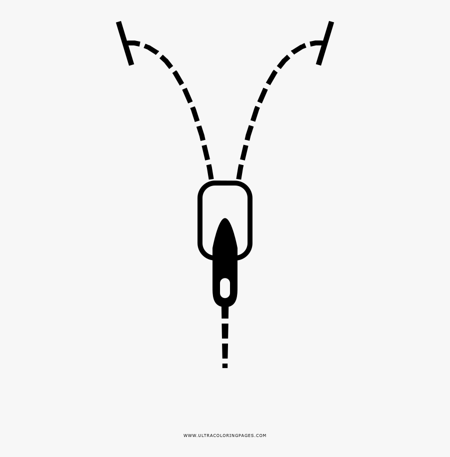 Zipper Coloring Page , Free Transparent Clipart - ClipartKey