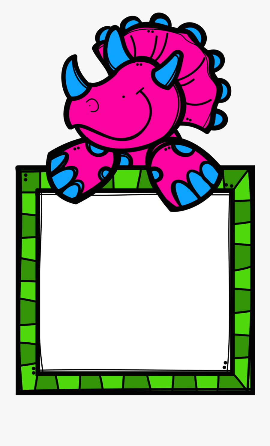Banners Clipart Education - Border Dinosaur Frame Clipart , Free ...