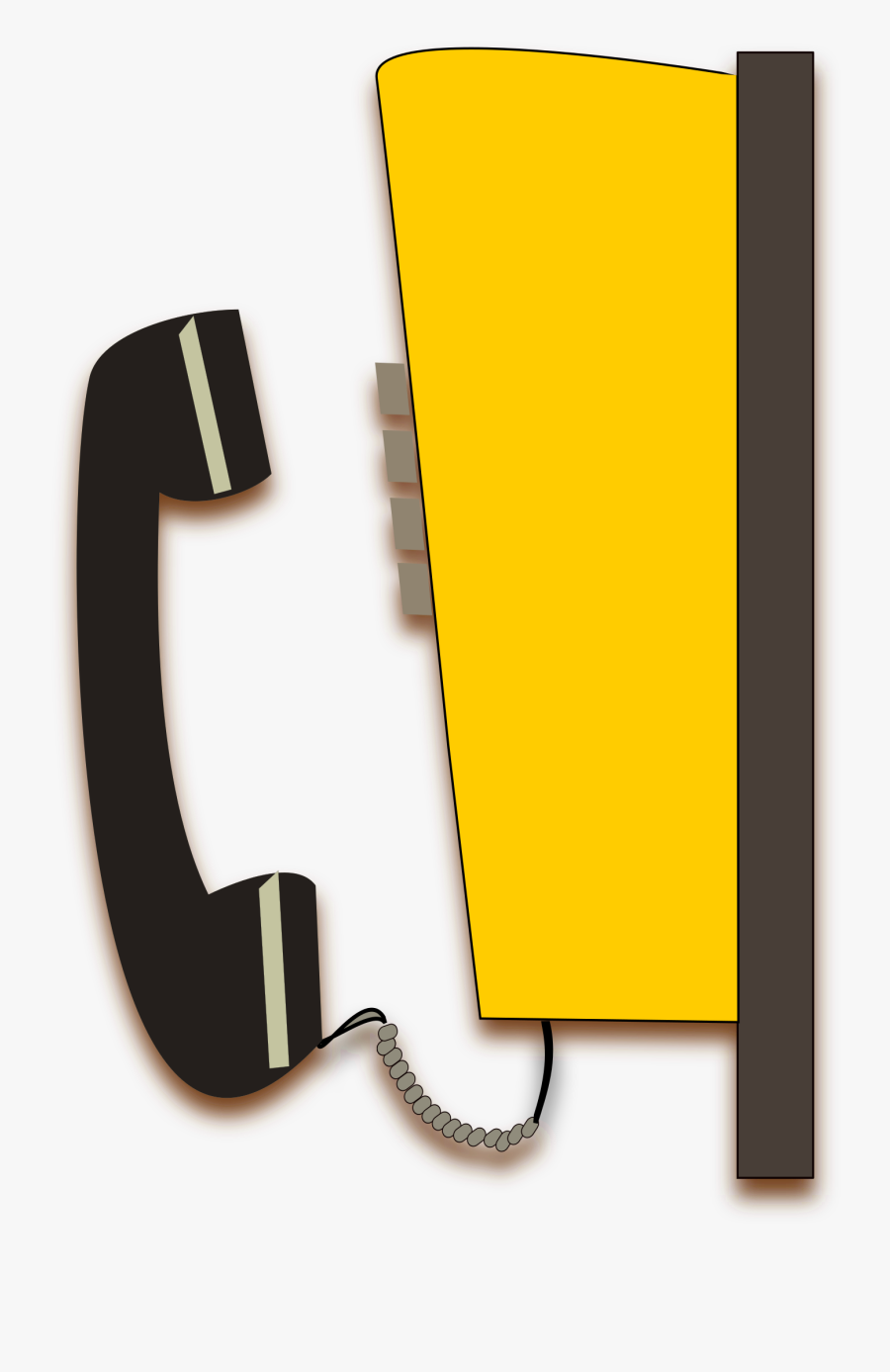Phone Clipart Yellow - Cartoon Pay Phone , Free Transparent Clipart ...