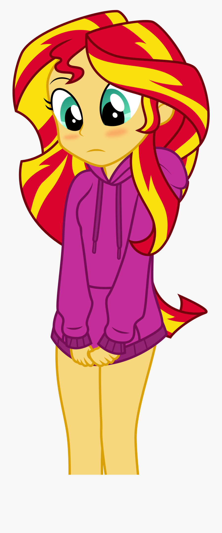 Sunset Shimmer Applejack Cheerilee Yellow Nose Cartoon - Mlp Eg Sunset ...