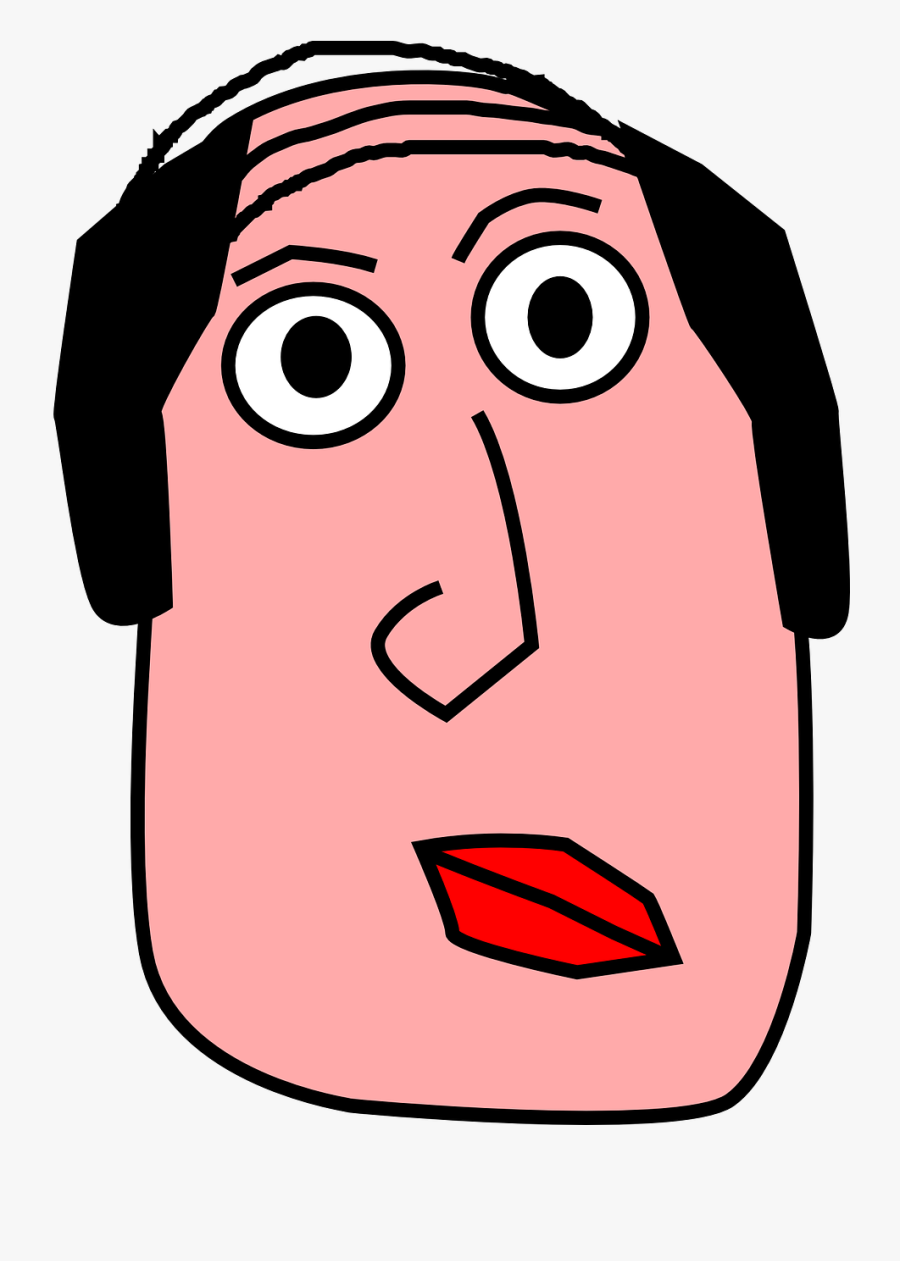 Comb Over And See Me Svg Clip Arts - Cartoon With Comb Over , Free ...