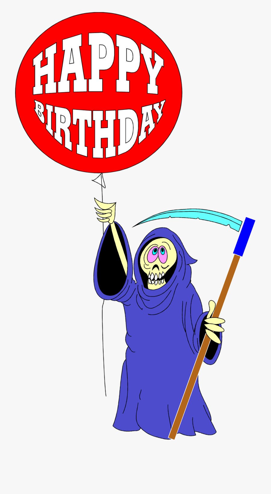 Transparent Grim Reaper Clipart - Happy Birthday Reaper Gif , Free ...