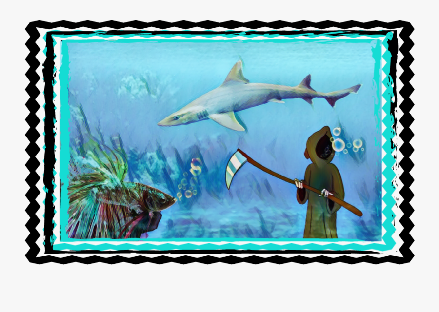 #photo #layer #clipart #shark #grim Reaper - Shark Grim Reaper , Free ...
