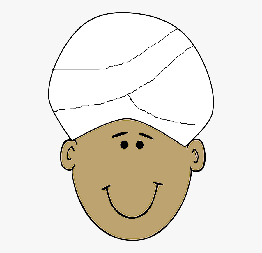 Happy Indian - Cartoon Turban , Free Transparent Clipart - ClipartKey