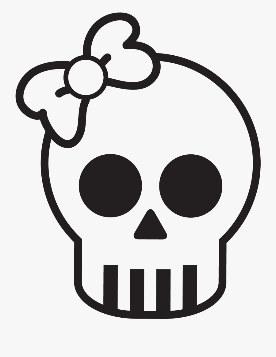 Cute Skeleton Head Clipart , Free Transparent Clipart - ClipartKey
