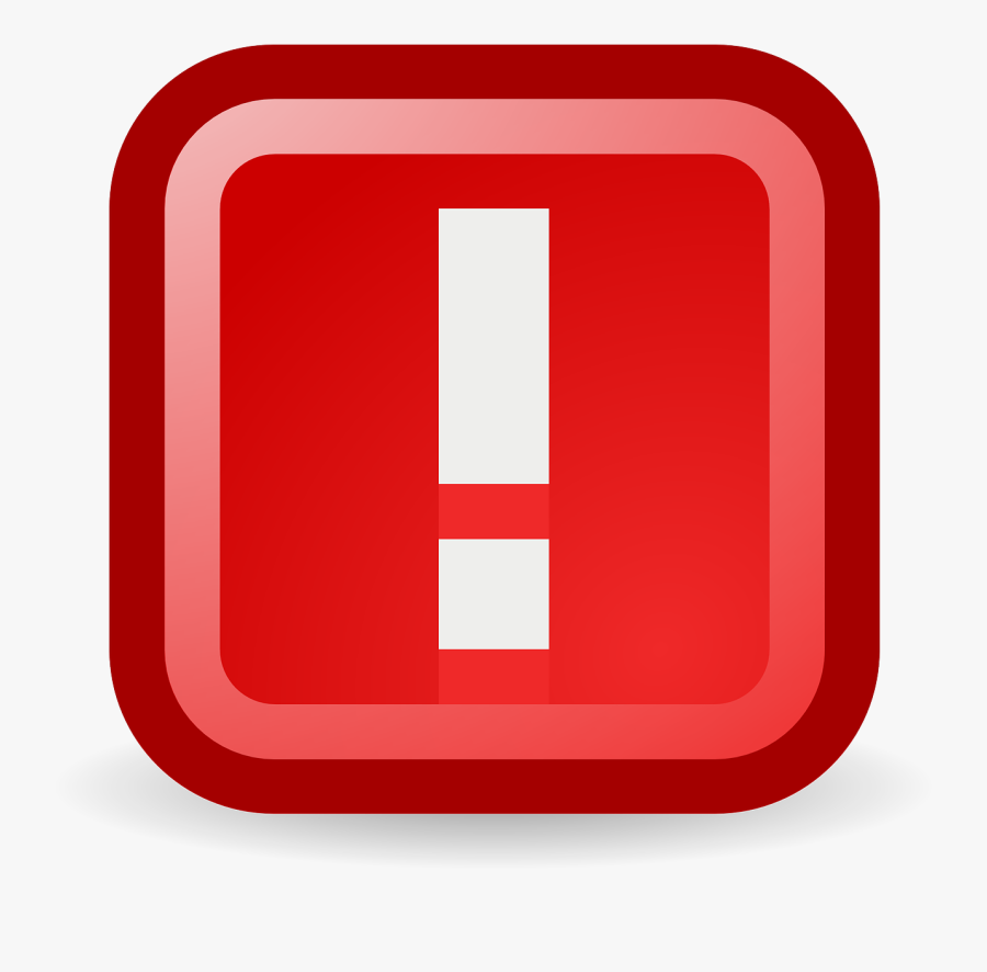 Exclamation Mark Red Square , Free Transparent Clipart - ClipartKey