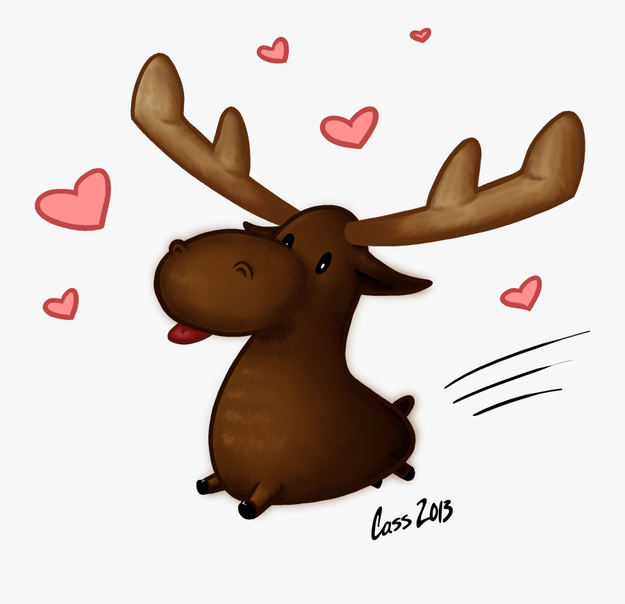 Transparent Whitetail Deer Antlers Clipart - Moose Chibi , Free ...