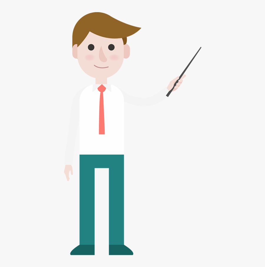 Pointing Clipart Presentation - Clipart Person Pointing Transparent ...