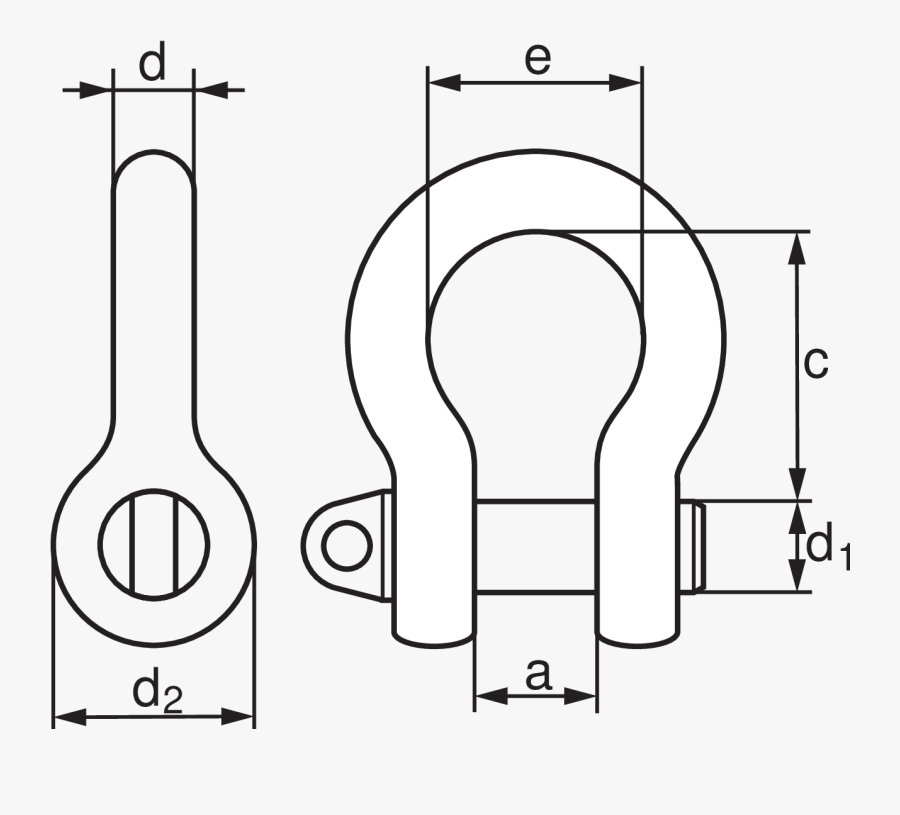 Drawing Bow Shackle , Free Transparent Clipart - ClipartKey