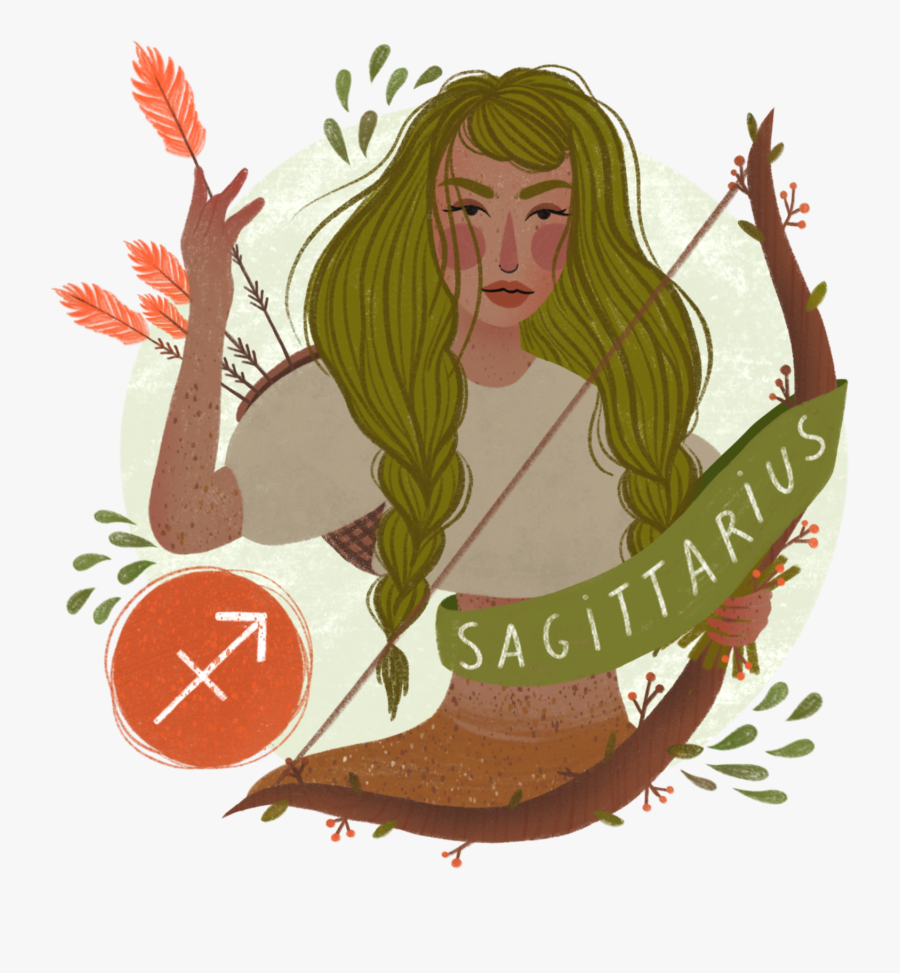 Sagittarius Illustration , Free Transparent Clipart - ClipartKey