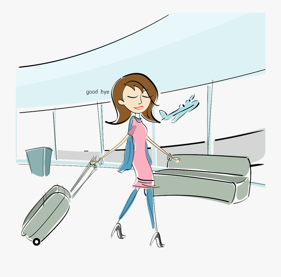 Goodbye Clipart Bye - Business Travel Clipart , Free Transparent ...