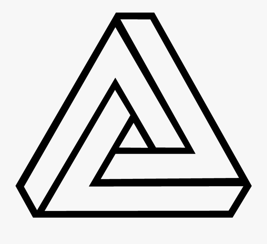 Clip Art Illusion Triangle - Penrose Triangle Png , Free Transparent Clipart - ClipartKey