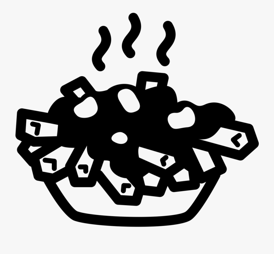 Noun Poutine 23950 000000 - Poutine Black And White , Free Transparent ...