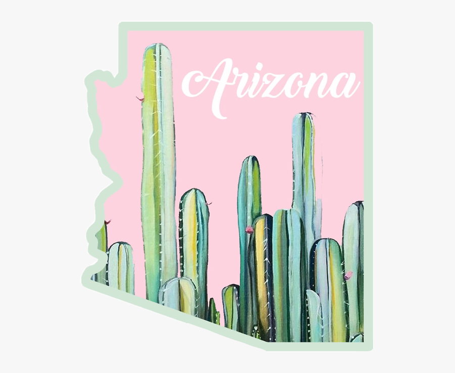 #arizona #sticker #cute #pink #green #cacti #cactus - Arizona Cute ...