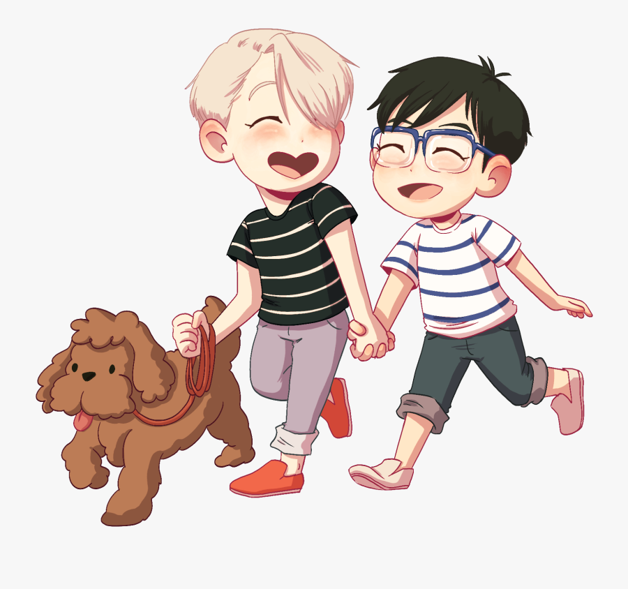 Makkachin Walk - Cartoon - Cartoon , Free Transparent Clipart - ClipartKey