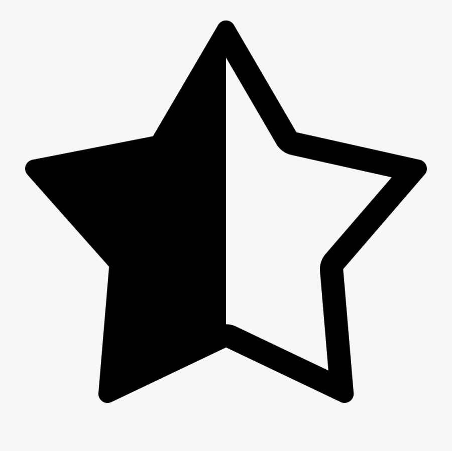 Star Half Svg Png Icon Free Download - Icon , Free Transparent Clipart ...