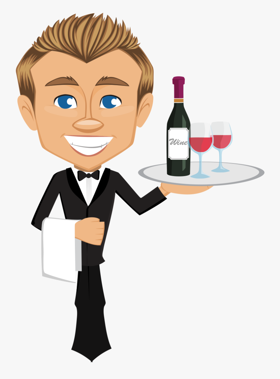 Cartoon Q Version Cook - Waiter Cartoon Png , Free Transparent Clipart ...