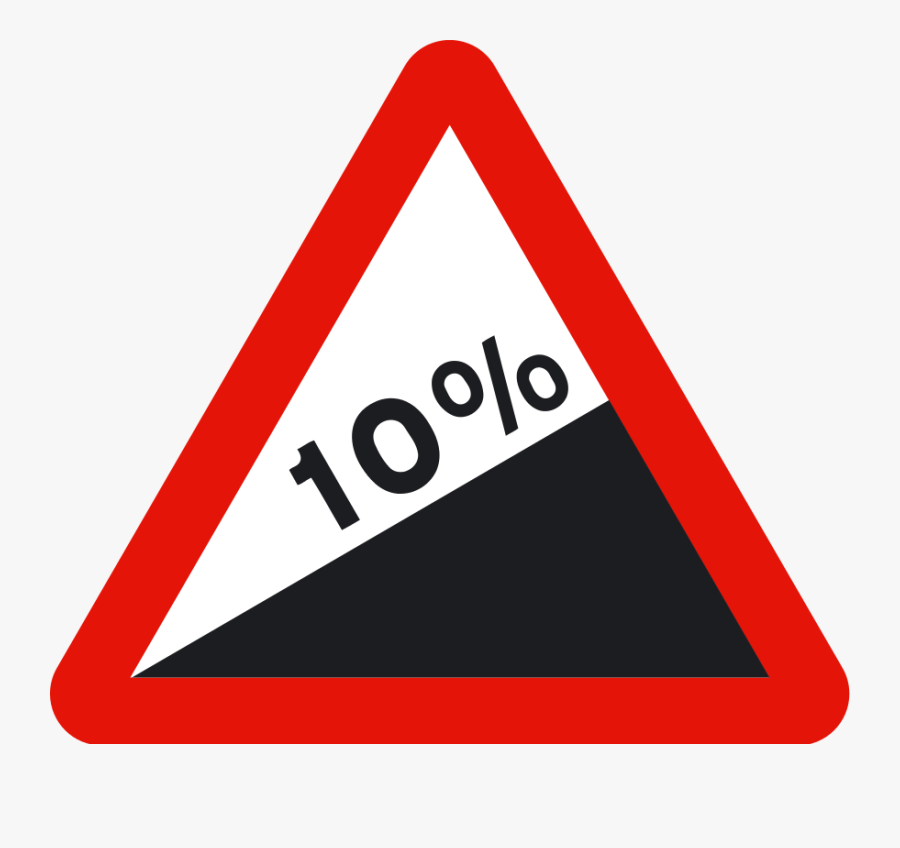 Spain Traffic Signal P16b - Steep Hill Upwards Sign , Free Transparent ...