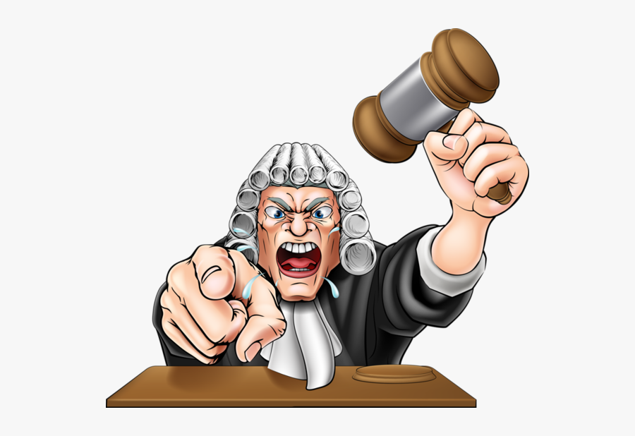 Scary Judge Cartoon , Free Transparent Clipart - ClipartKey