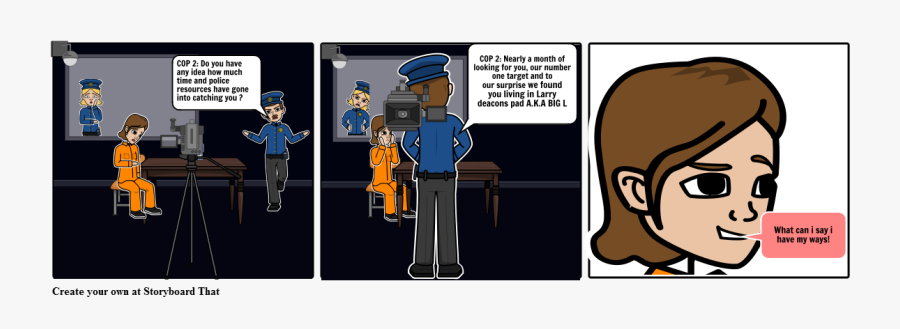 Storyboard Of An Interrogation , Free Transparent Clipart - ClipartKey
