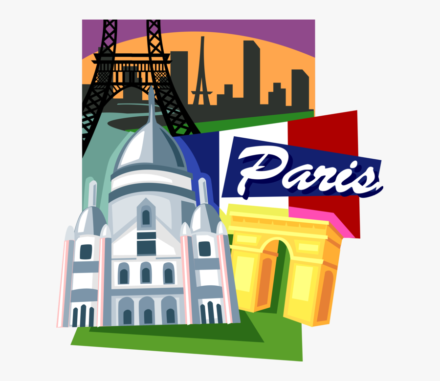 Clip Art Tourism Landmarks Of France - Travel To Paris Clipart , Free ...