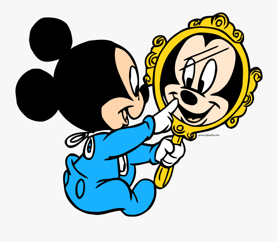 Mickey Looking Png Clipartly - Mirror Reflection Clipart , Free ...