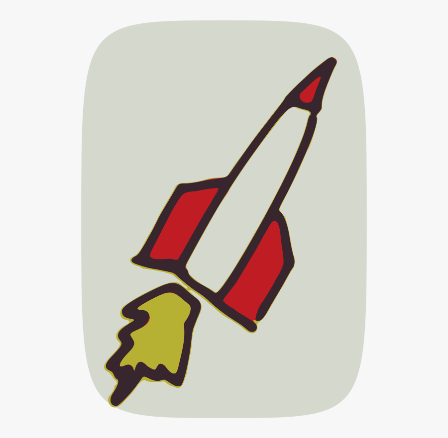 Clipart - Red Rocket - Rocket , Free Transparent Clipart - ClipartKey
