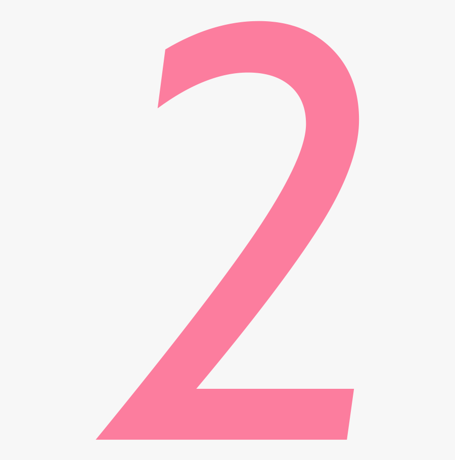 Number 2 Png Pink , Free Transparent Clipart - ClipartKey