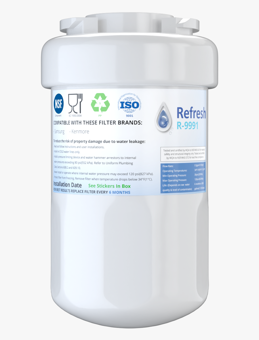 Refresh R-9991 Replacement Water Filter - Bandage , Free Transparent ...