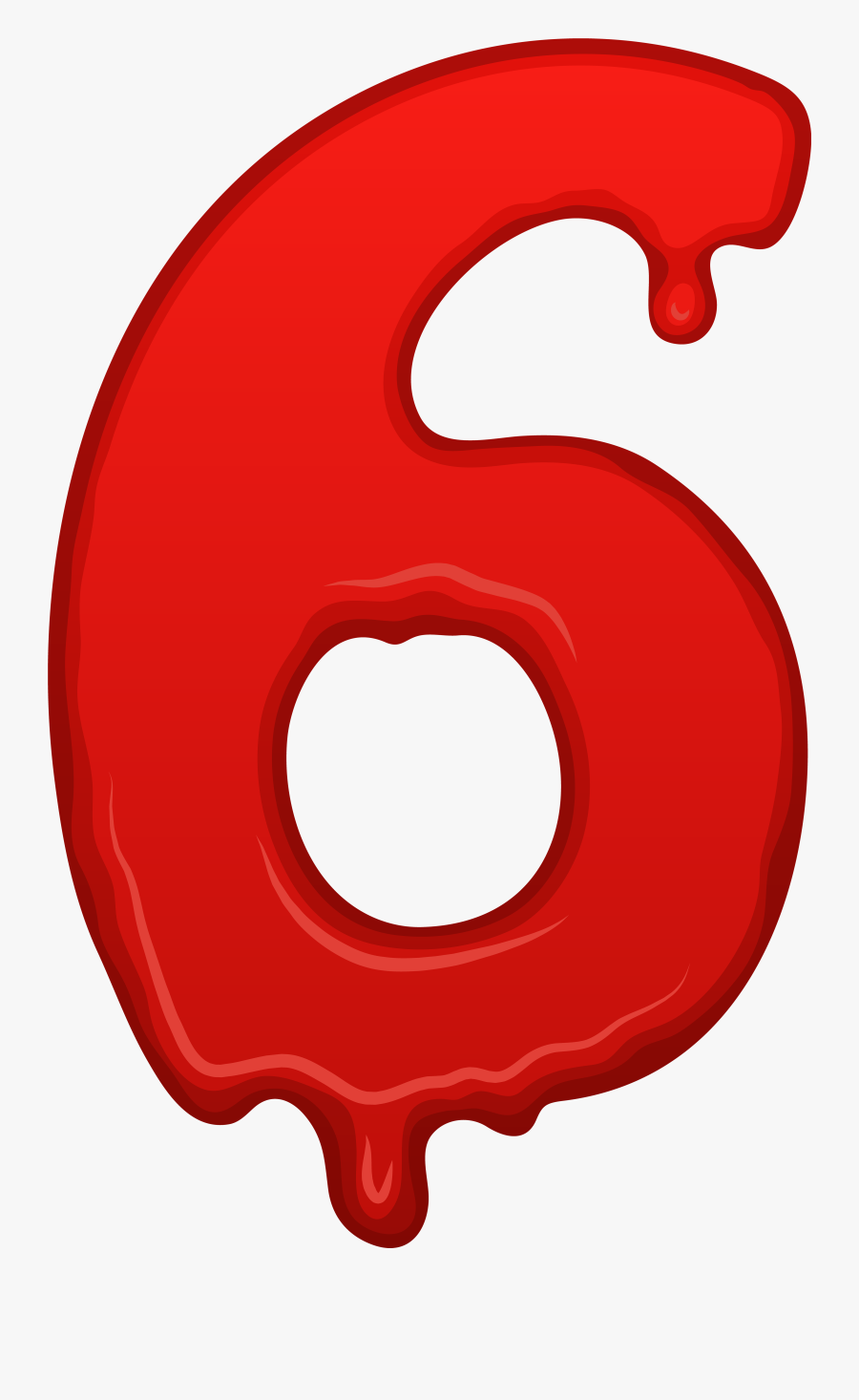 Bloody Number Six Png , Free Transparent Clipart - ClipartKey