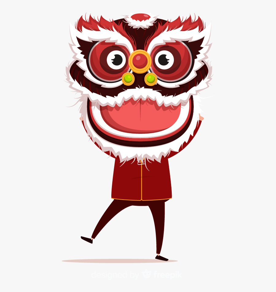 Lion Dance - Cartoon , Free Transparent Clipart - ClipartKey