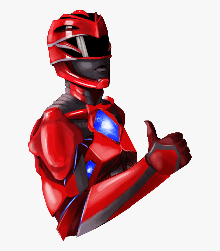 Red Power Ranger Sticker - Power Ranger Clipart Transparent Background ...