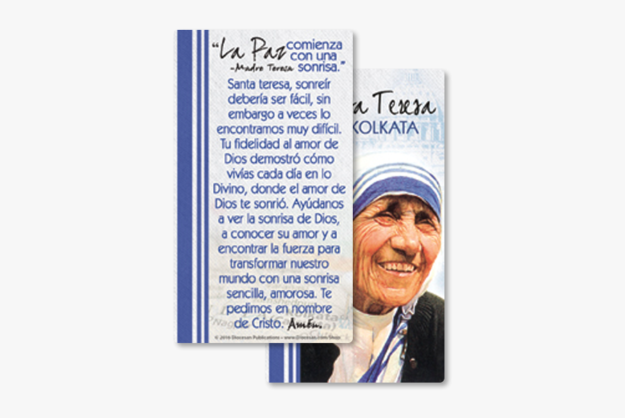 Teresa Pc Back C Spn - Brochure , Free Transparent Clipart - ClipartKey