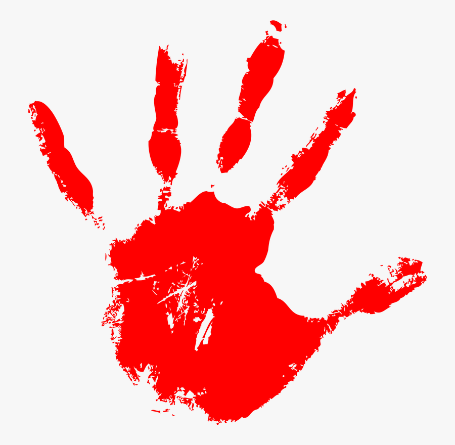 Graphic Design - Red Paint Hand , Free Transparent Clipart - ClipartKey