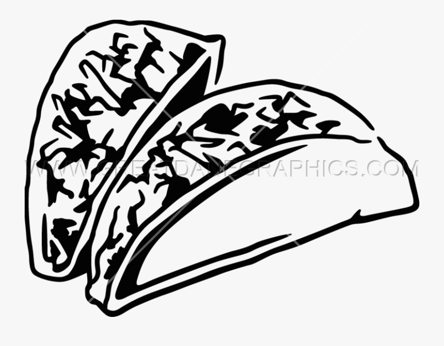 Tacos Clipart Black And White , Free Transparent Clipart - ClipartKey