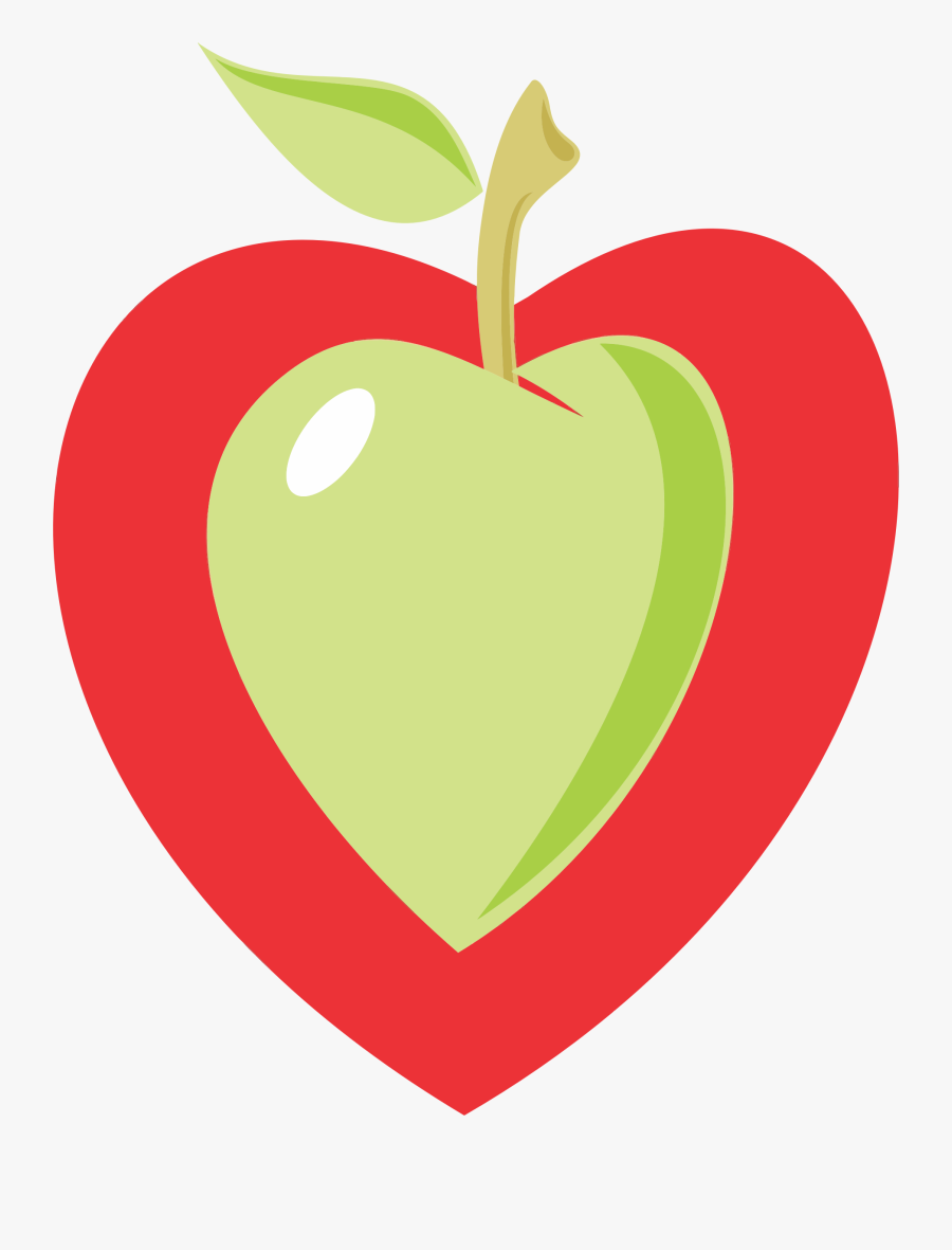Clipart Design Apple - Apple Heart Png , Free Transparent Clipart ...