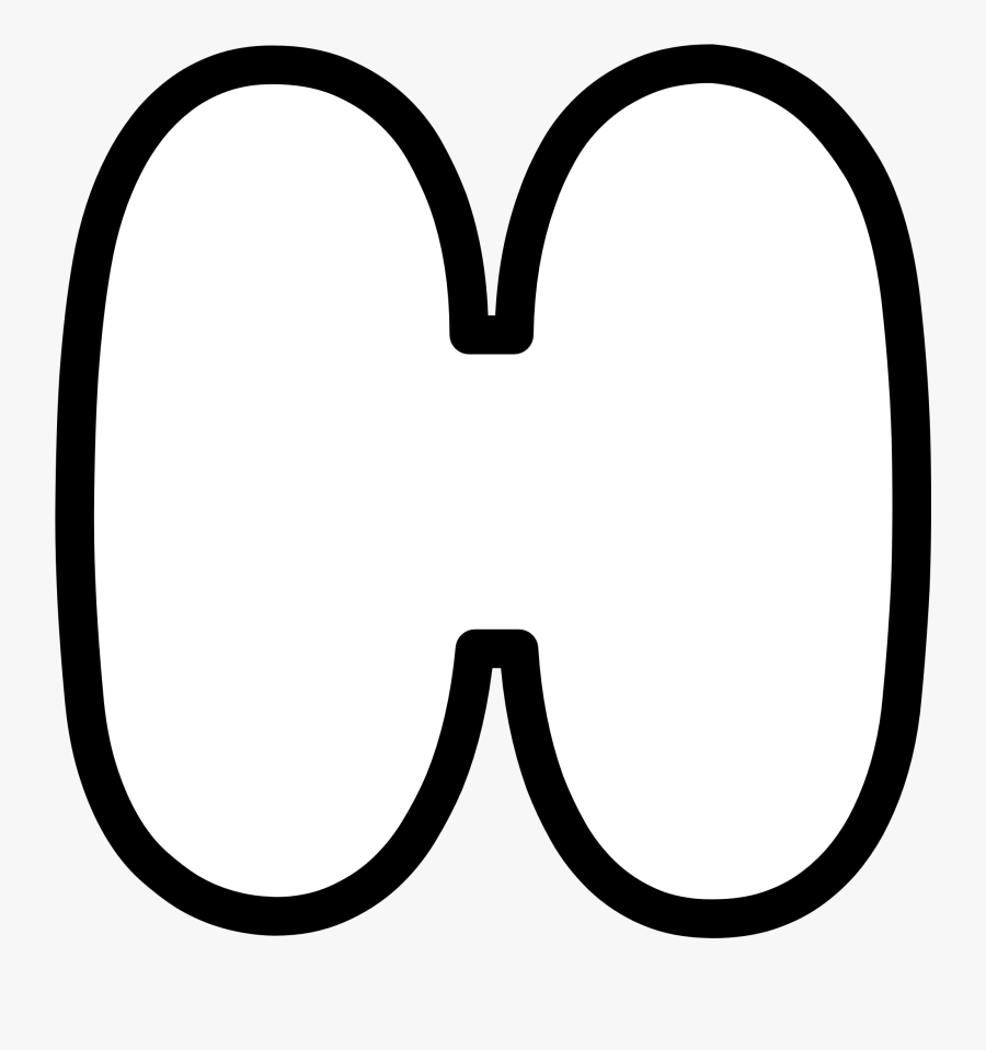Letter H In Bubble Letters Free Transparent Clipart ClipartKey