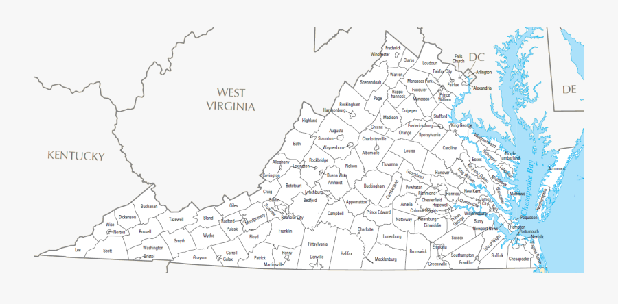 Town Clipart Simple Map - Virginia Counties , Free Transparent Clipart ...