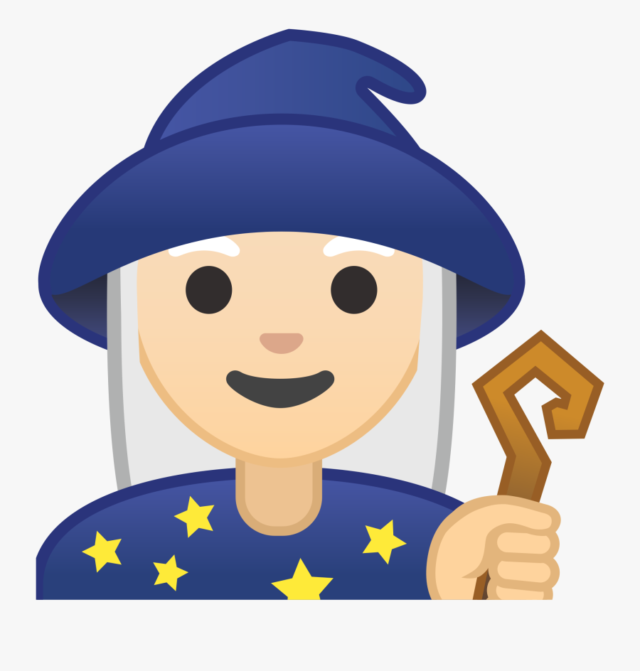 Dark Skin Wizard Emoji Clipart , Png Download - Mage Between 512 X 512 ...