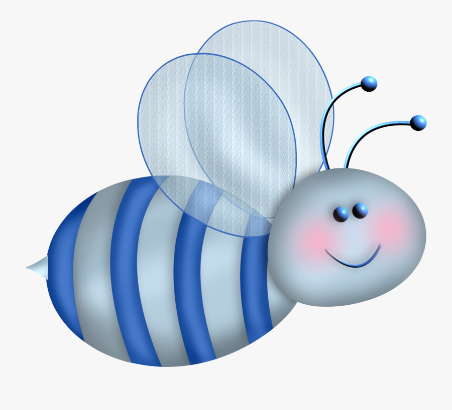 Bees Cartoon Blue , Free Transparent Clipart - ClipartKey